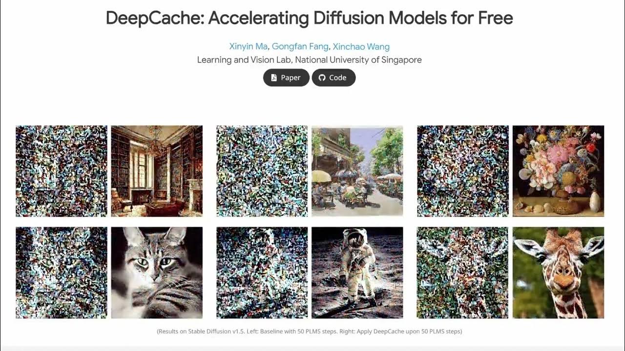 DeepCache: Accelerating Diffusion Models for Free - YouTube