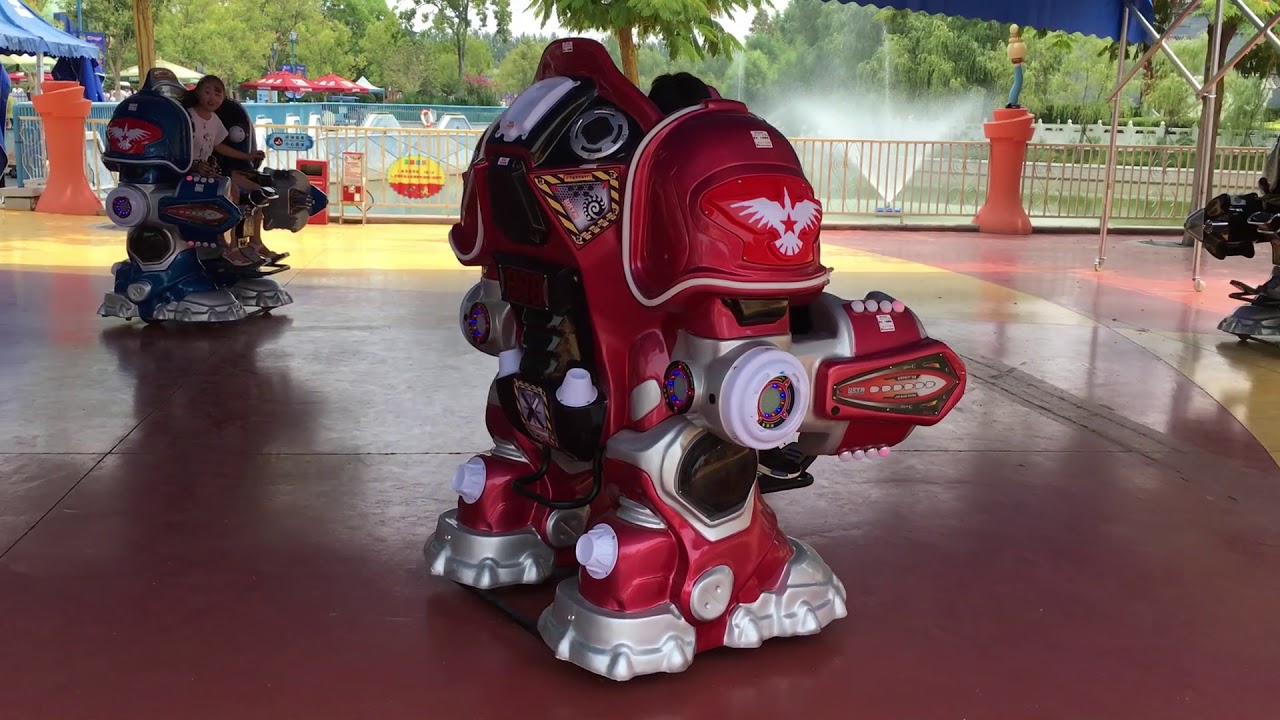 kiddie robot amusement rides - YouTube