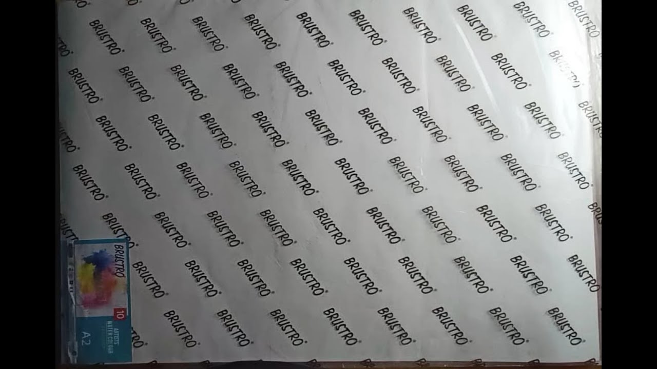 Brustro Drawing Paper A2 Size 300 Gsm - YouTube