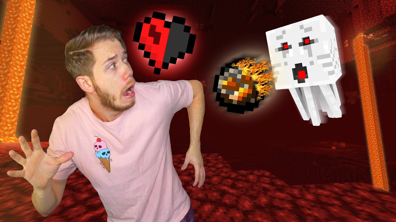 Going Into The Nether On Hardcore Mode Minecraft Youtube