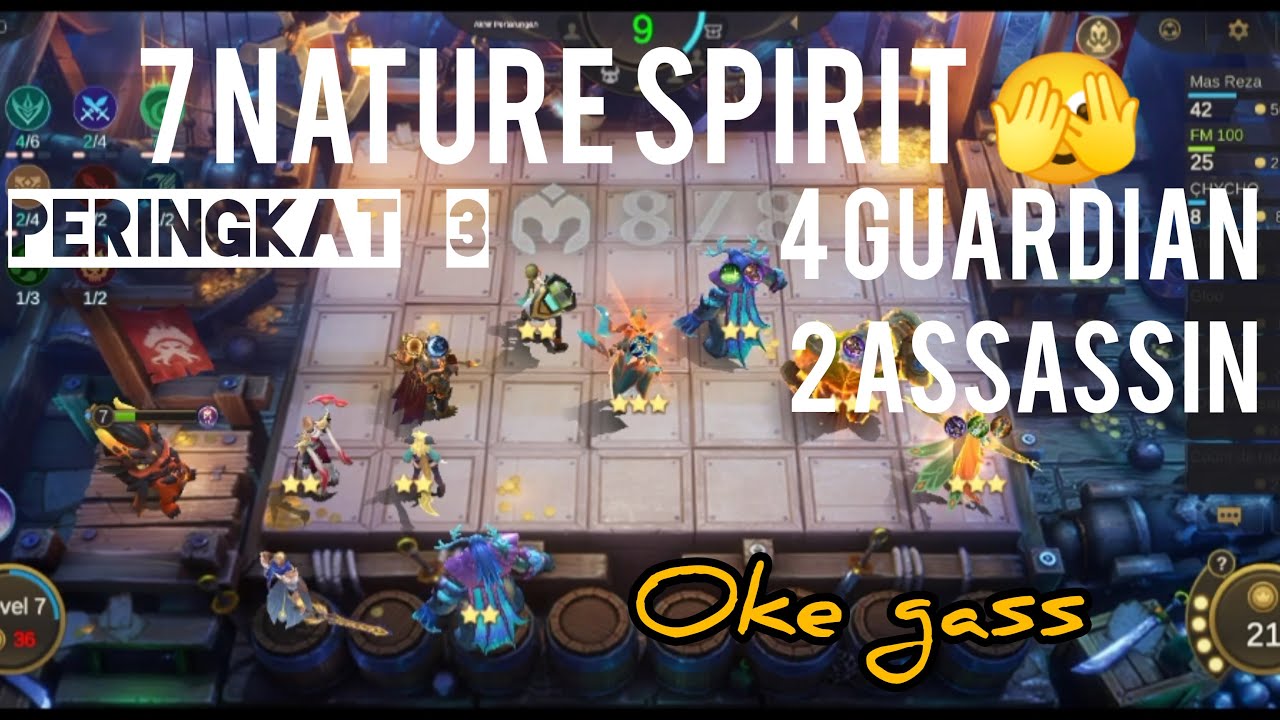 7 NATURE SPIRIT 🫣 4 GUARDIAN 2 ASSASSIN PERINGKAT 3 OKE GASS ...