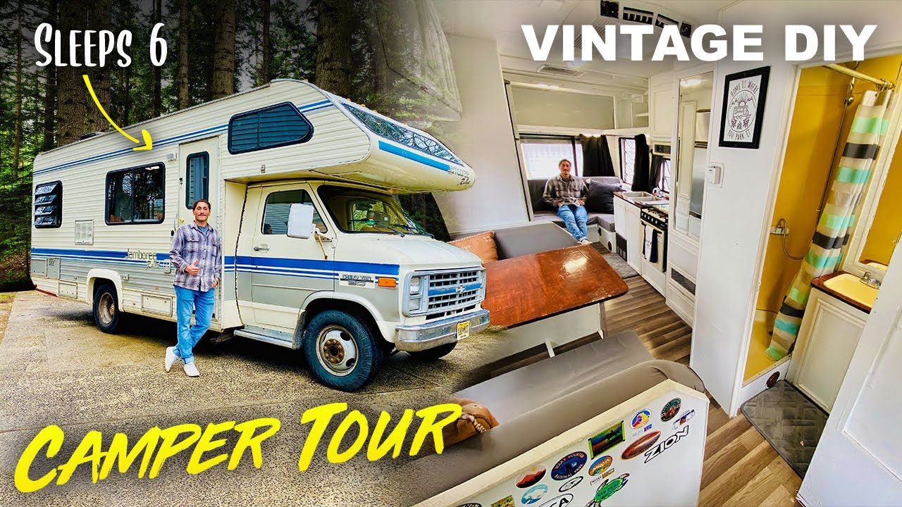College Student Transformes A Vintage RV Into A Gorgeous Tiny House On ...