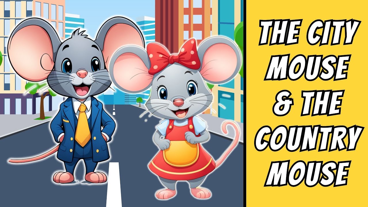 The Town Mouse & Country Mouse Fable, Bedtime Story for Kids - YouTube