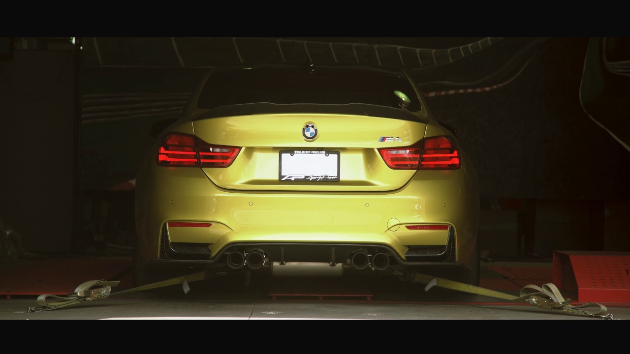 BMW F82 M4 with Full Agency Power Turbo Back Exhaust System! - YouTube
