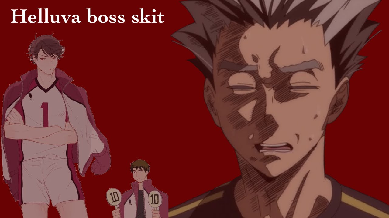 Ushioi? // Hellua boss pilot skit // Haikyuu text - YouTube