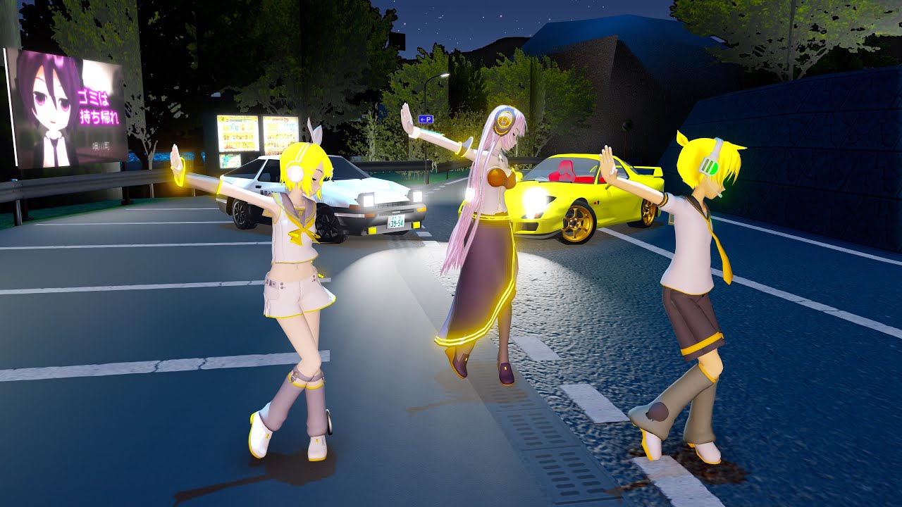 【鏡音生誕祭2022】鏡音リンレンとルカさんでGamble Rumble【MMD】 - YouTube