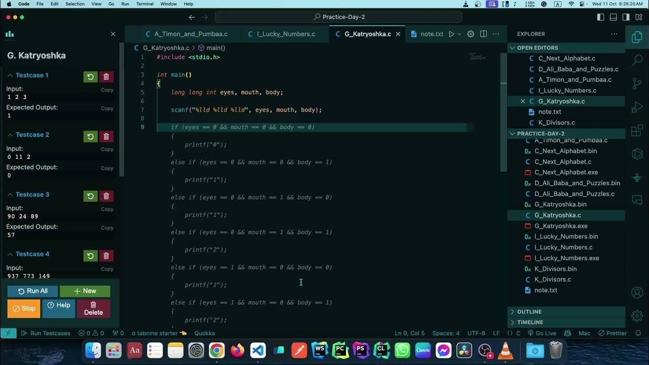Mastering Codeforces Problems G Katryoshka Tips And Solutions Naeeim Dev Discovery Youtube 5822