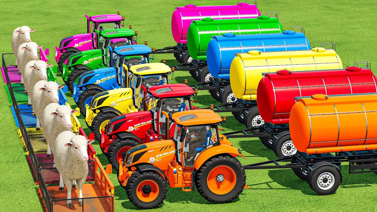 SMALL NEW HOLLAND DELIVERED WATER & SHEEP IN FS22 | FARMING SIMULATOR ...