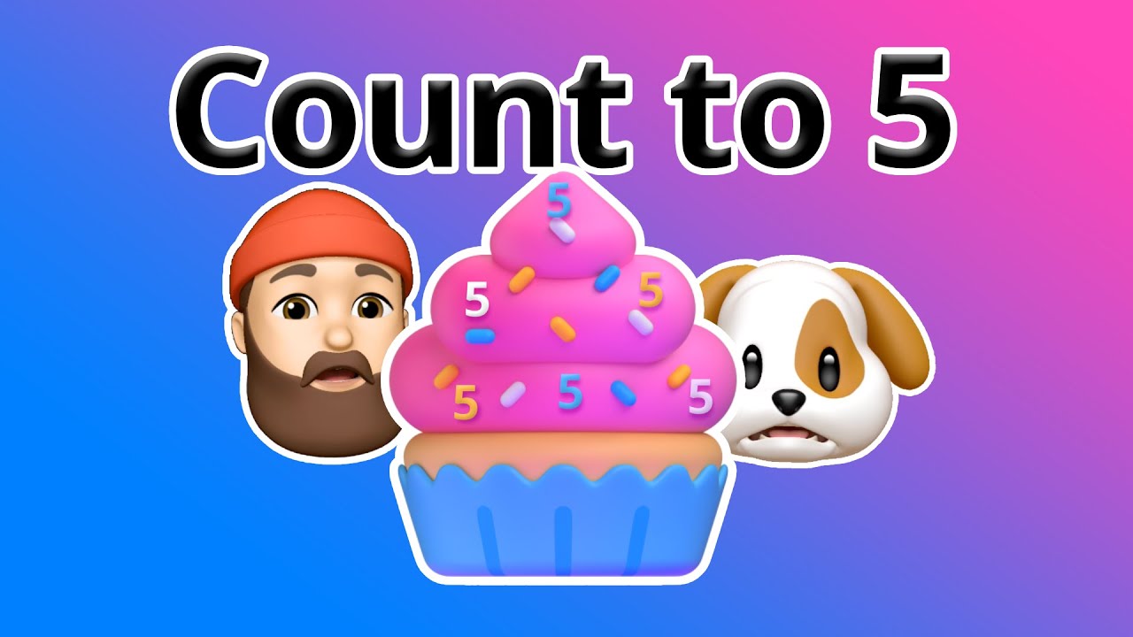 Learn Numbers with Friends - Count to 5! Tractors, Unicorns, Puppies ...