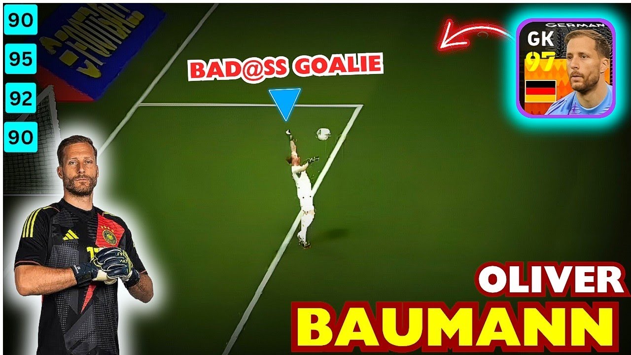 Free Beast German Gk!💀🔥 | OLIVER BAUMANN GK REVIEW 🧤 | Efootball O ...