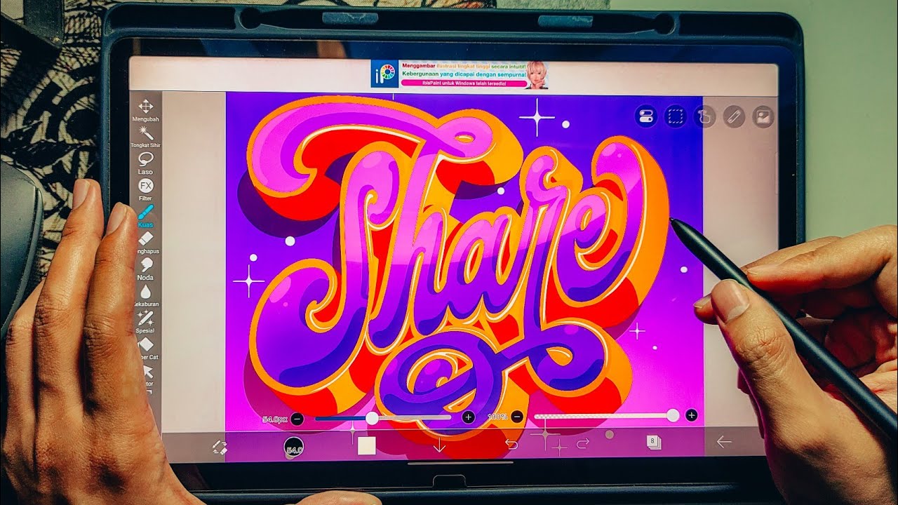 Digital Hand Lettering (Timelapse) - Share - YouTube