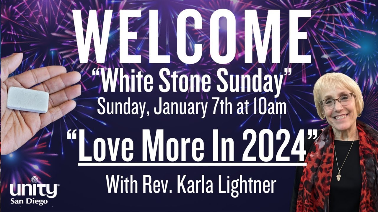 "Love More in 2024", White Stone Sunday, Sunday Service For 01-07-2024 ...