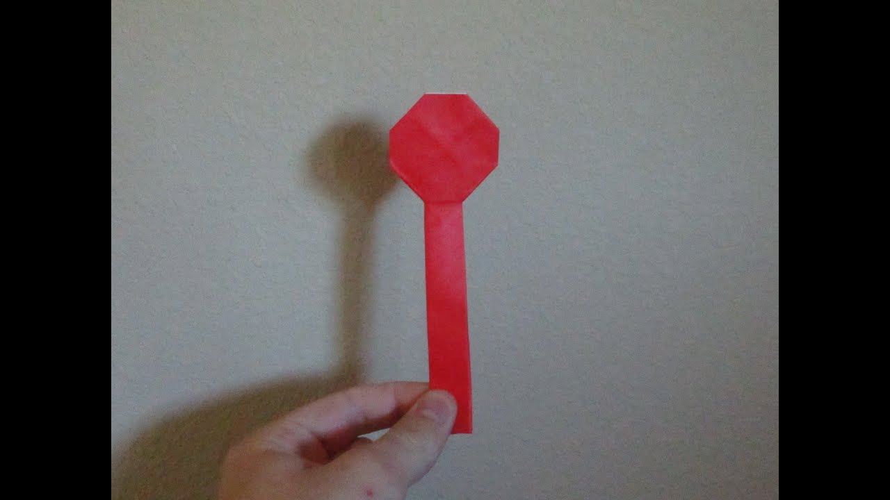 How to make an Origami Stop Sign - YouTube