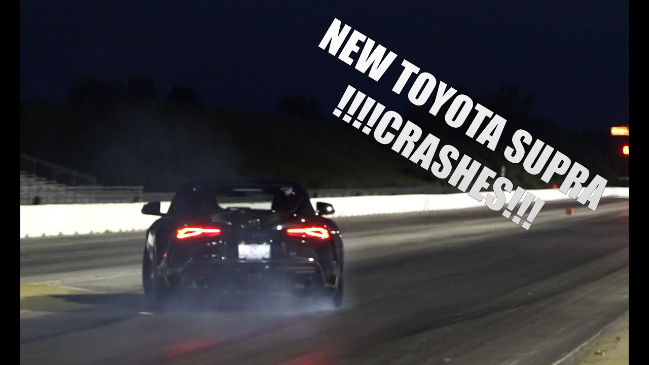 NEW TOYOTA SUPRA CRASHES - YouTube