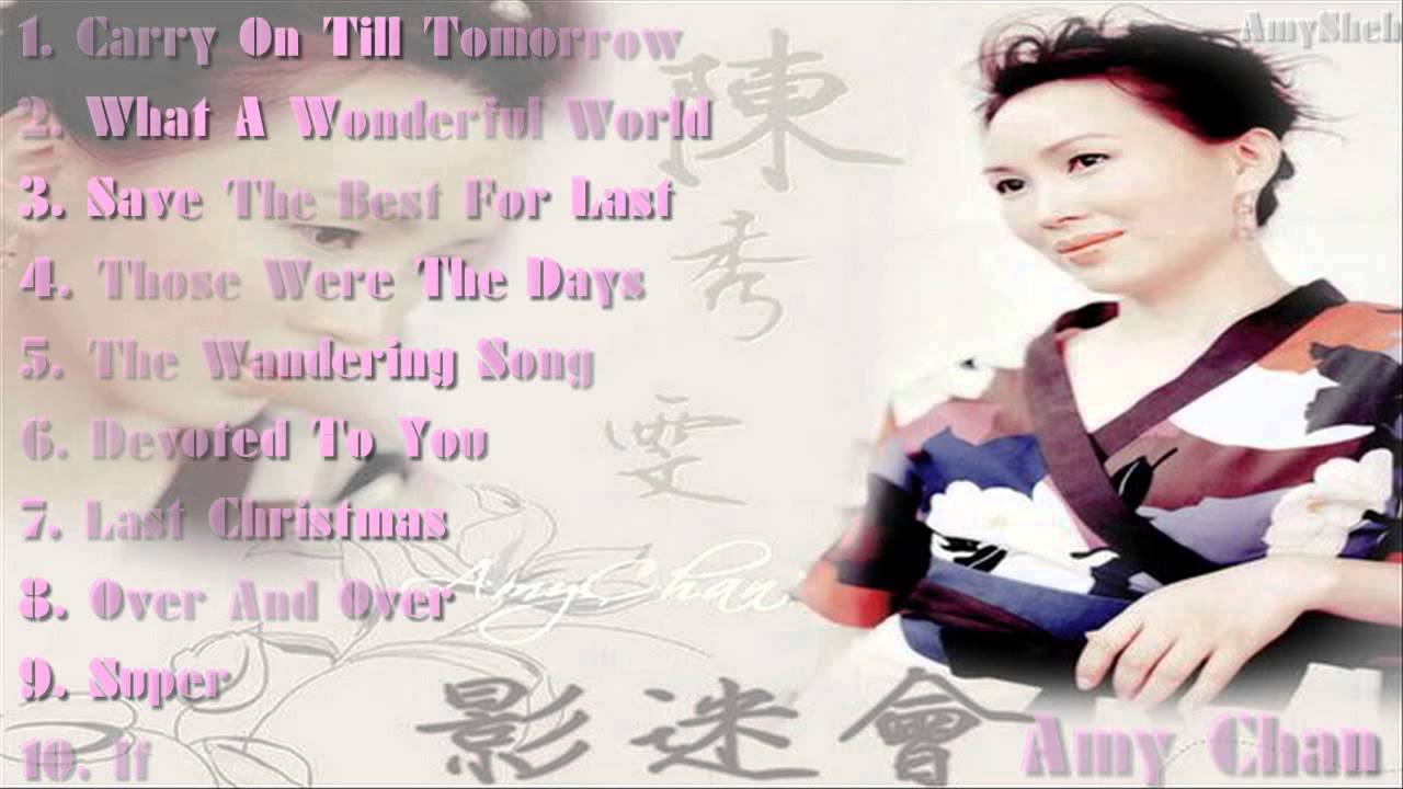 Tuyển tập các bài hát tiếng anh của Amy Chan - YouTube