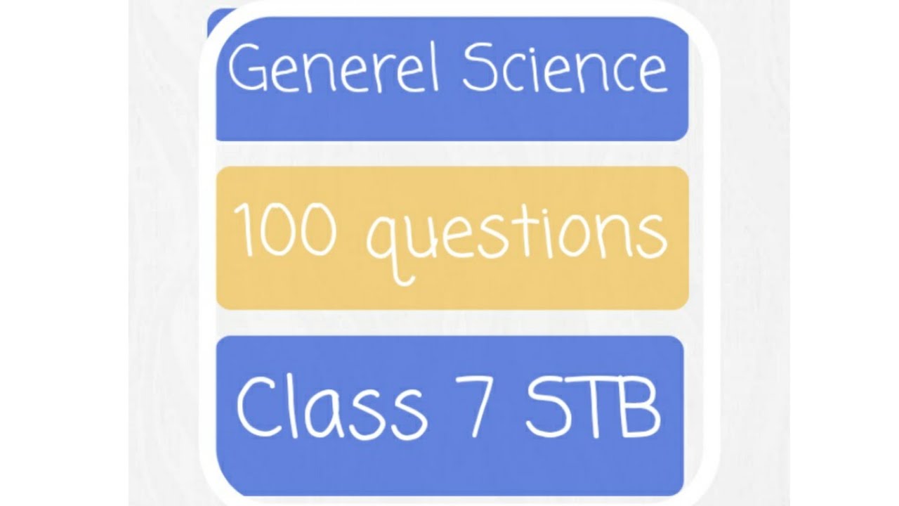 Generel Science 100 Questions جنرل سائنس , ايوري ڊي سائنس - YouTube