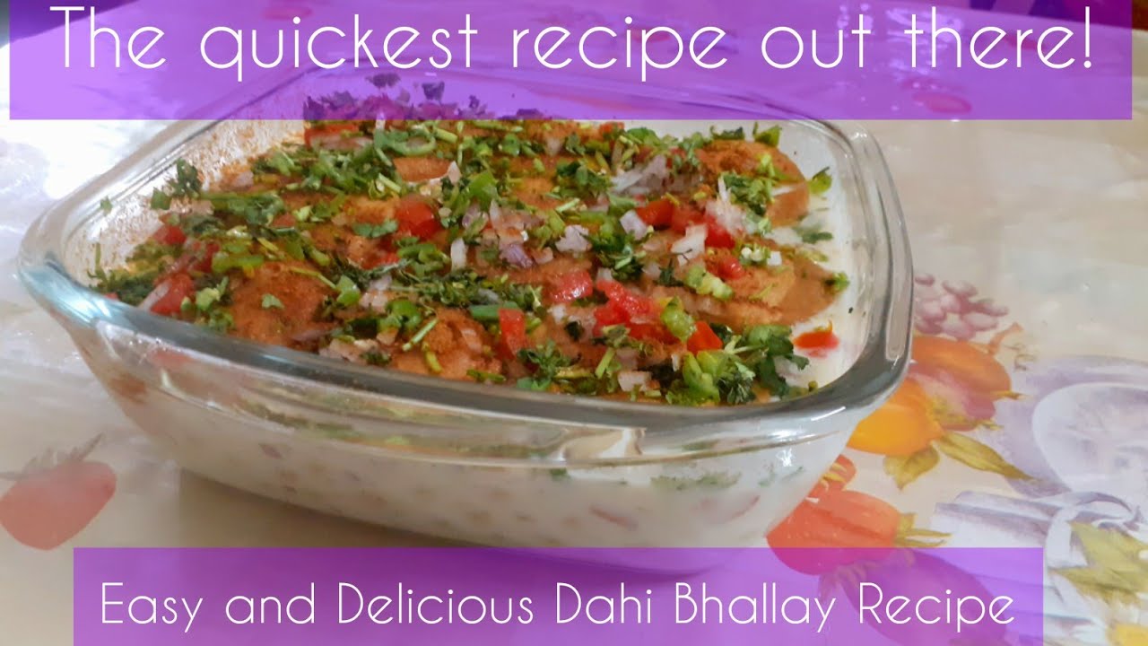Simple Dahi Bhallay Recipe | Quick Dahi Bhallay - YouTube