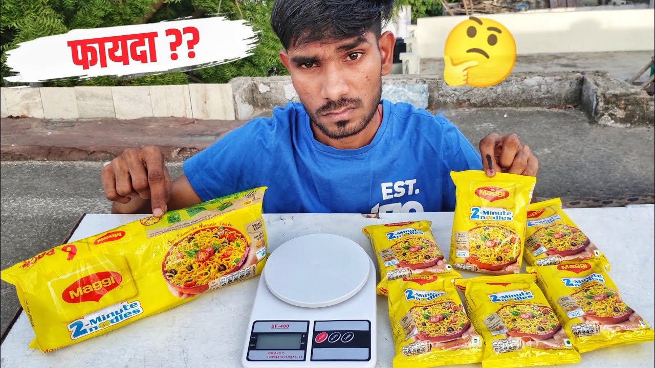 72 ₹. vs 12 ₹. Maggie Packets 🤯😱 | Weight Testing | किसमे है ज्यादा ...