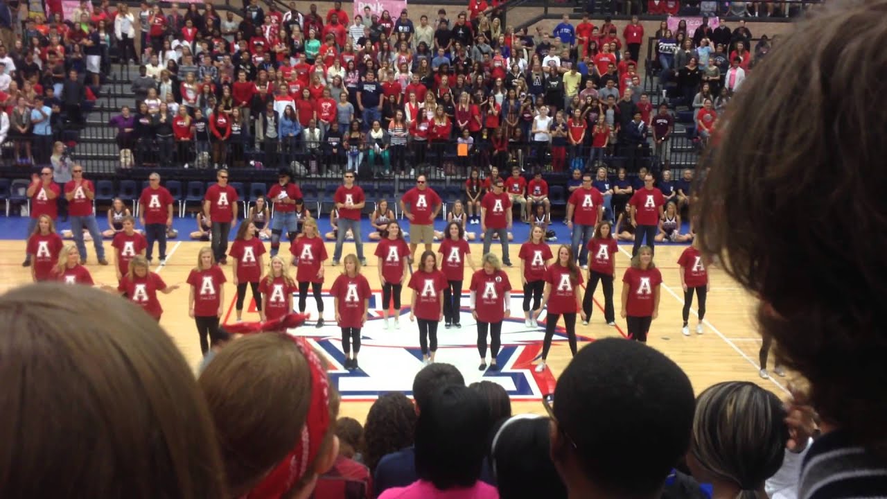 2013 Allen High School Senior Pep Rally~Cheerleaders - YouTube