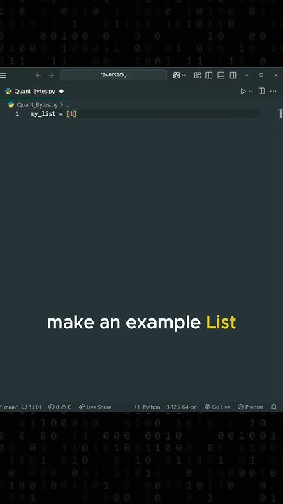 🎥 Iterate Backwards in Python Like a Pro! 🐍💡 - YouTube
