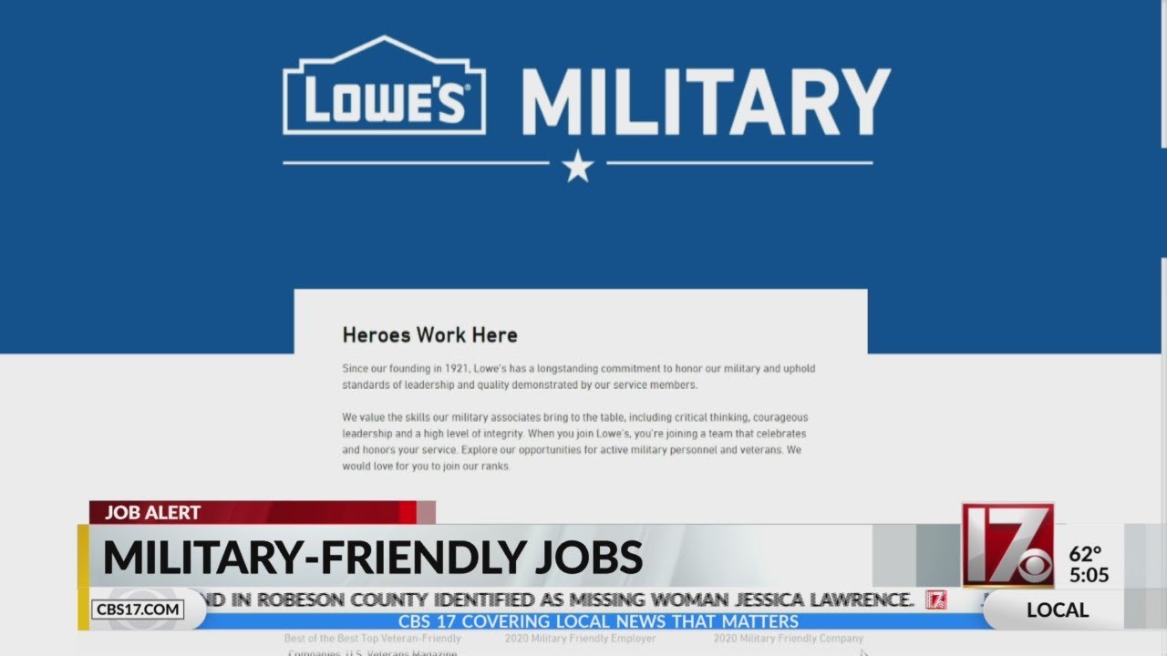 CBS 17 Job Alert - Military-friendly jobs - YouTube