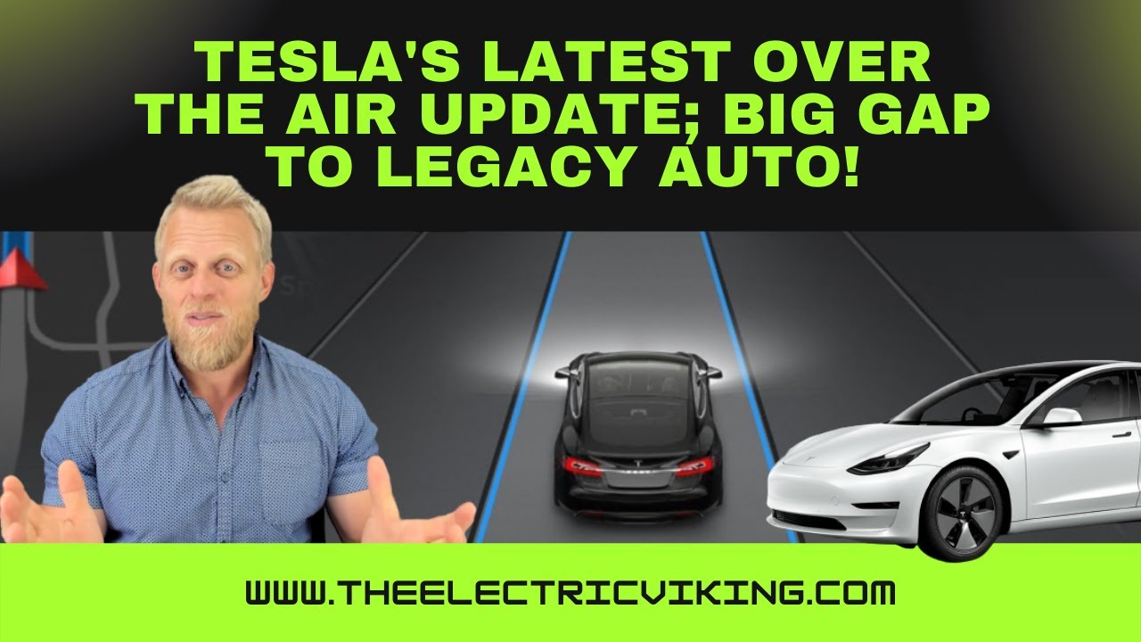 Tesla's latest over the air update; BIG GAP to legacy auto! - YouTube