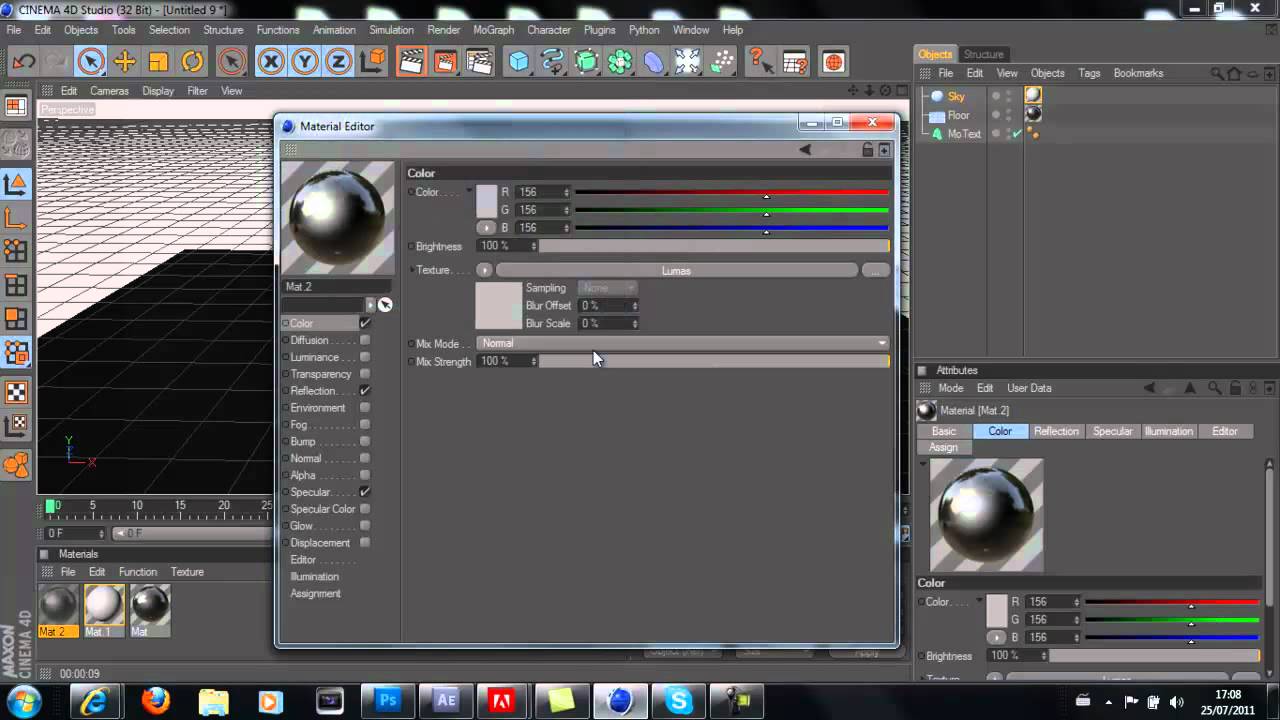 Tutorial : Chrome material in C4D - YouTube