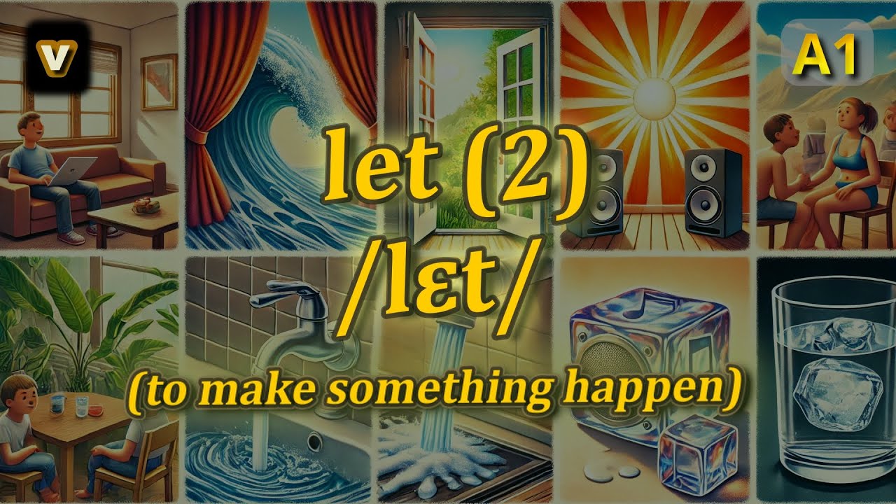 [v] let meaning (to make something happen) with 5 examples - YouTube