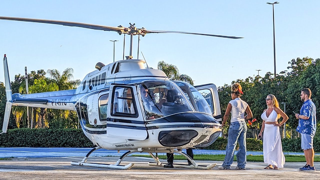 BELL 206 START-UP & TAKEOFF | LANDING & SHUTDOWN - YouTube