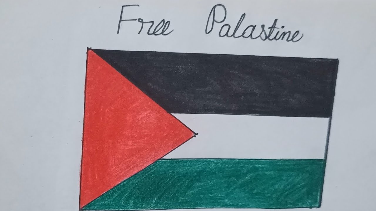 Free palastine flag drawing | Ayesha's Official Drawing - YouTube