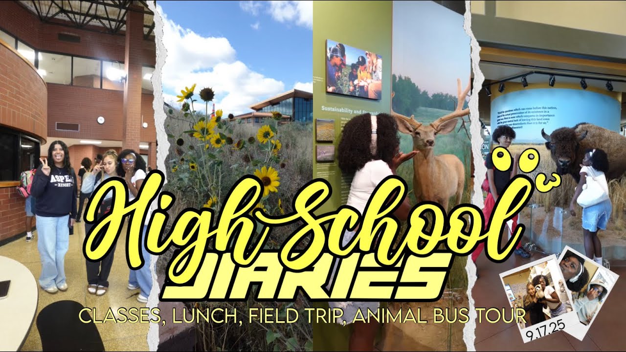 HIGH SCHOOL DIARIES| picnic, field trip, animal bus tour, classes| ep.3 ...