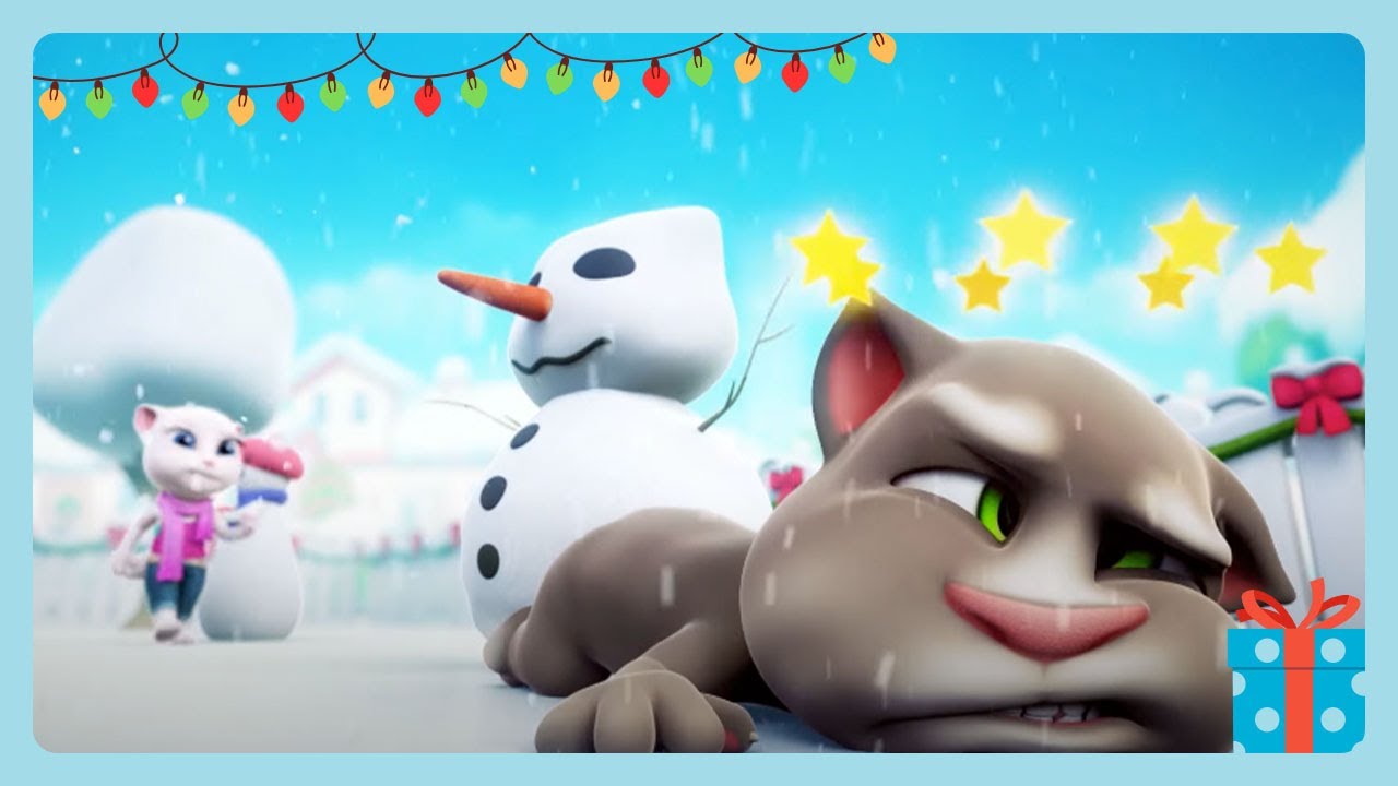 Snowball Fight | Talking Tom | Merry Christmas 🎄 | Wildbrain ...