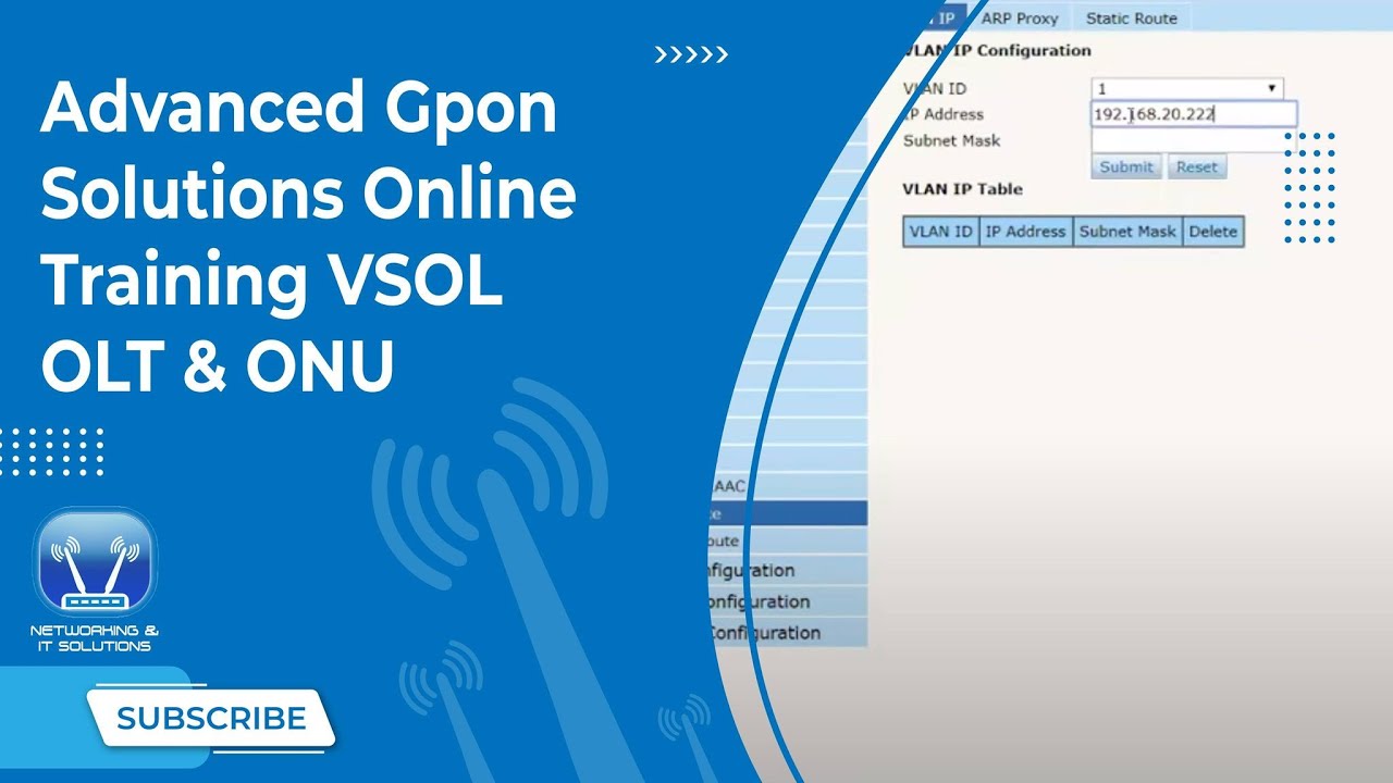 Advanced Gpon Solutions Online Training VSOL OLT & ONU - YouTube