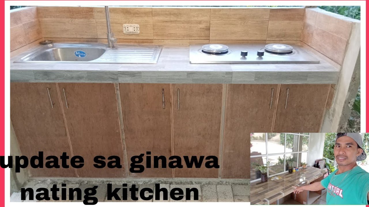 Update sa ating ginawang kitchen ng house by the tree .. tanay Rizal ...