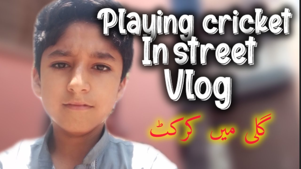Galli Ma Cricket/playing cricket in street||SZ Vlogs - YouTube