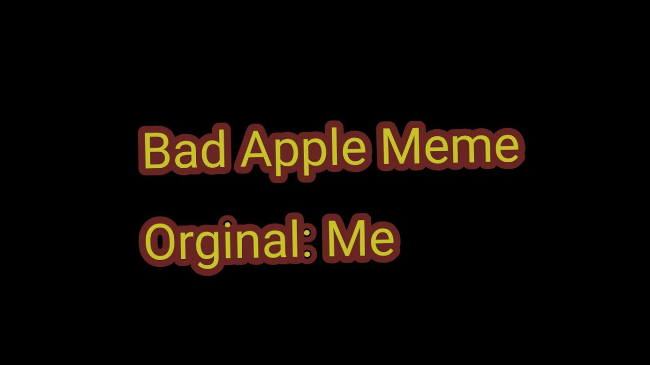 Bad Apple meme: Original ft: Danganronpa v3 - YouTube