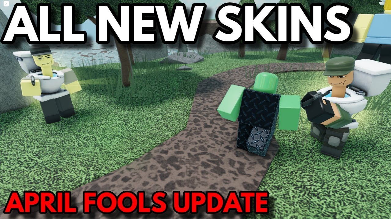 ALL NEW SKINS SHOWCASE | APRIL FOOLS UPDATE | ROBLOX Tower Defense ...