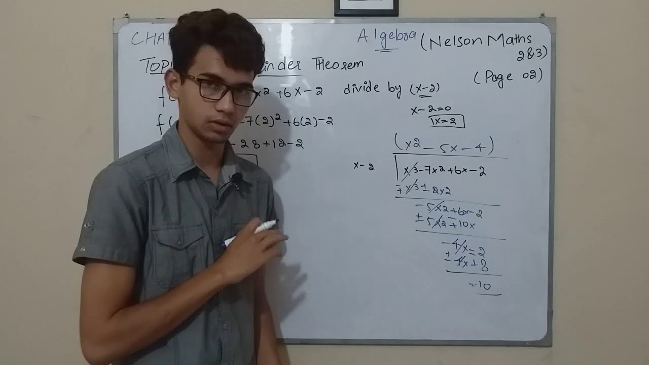 Nelson Mathematics 2&3 | Chap 1 | The Remainder Theorem | For O/A level ...