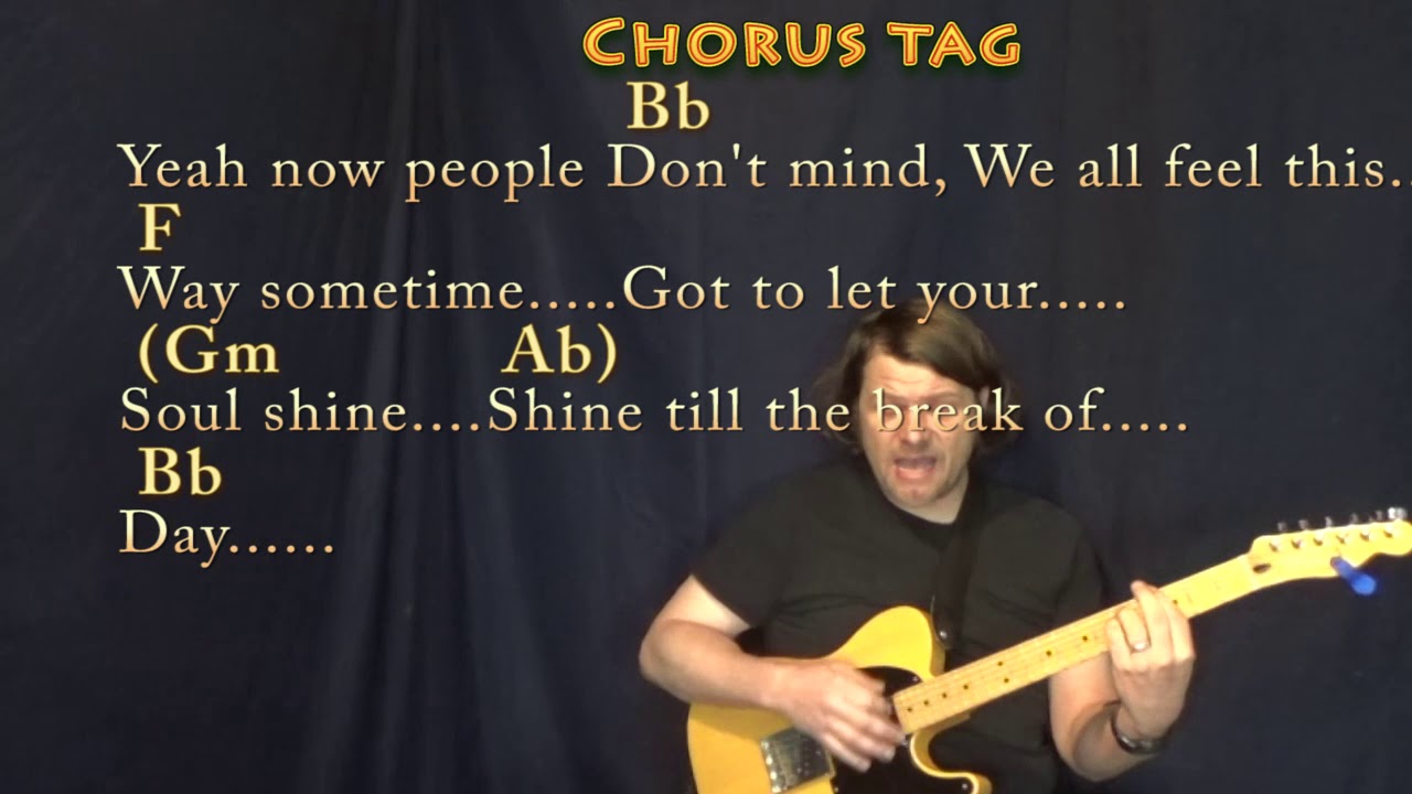 Soulshine (Allman Brothers) Guitar Cover Lesson in Bb with Chords ...