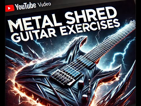 Shred Guitar Exercise in E Minor | Alternate Picking with Long ...