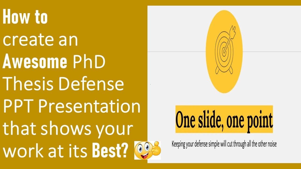 👍How to create an Awesome PhD Thesis Défense PPT Presentation that ...