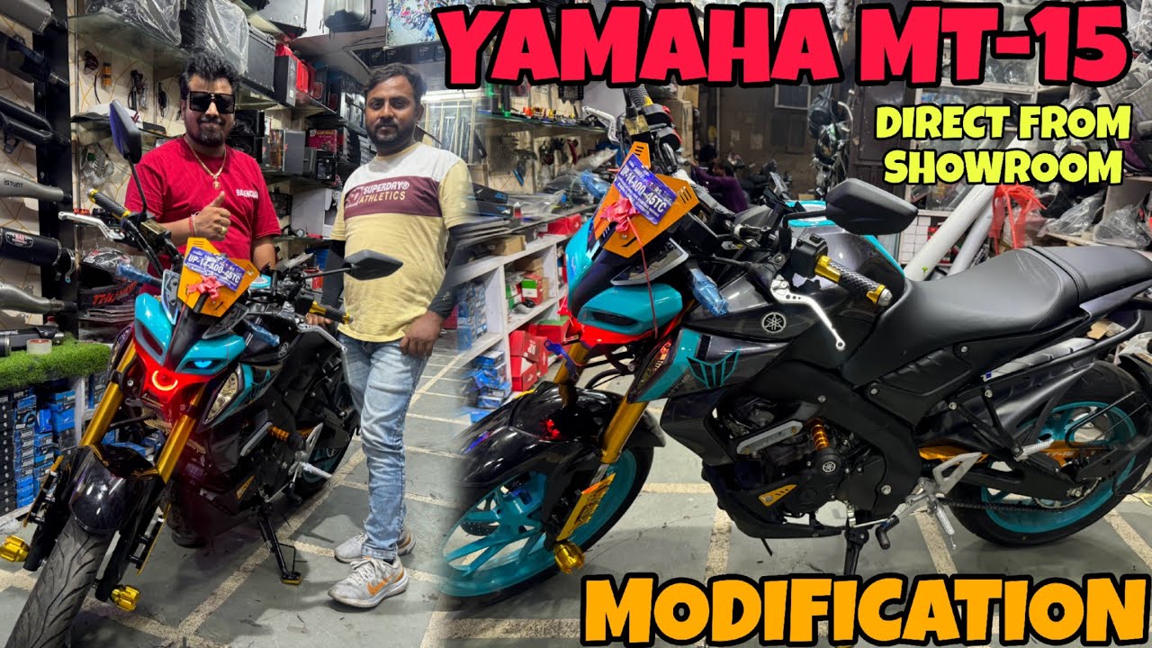 Direct From Showroom YAMAHA MT-15 Loaded Modification | BT DRL Lights ...