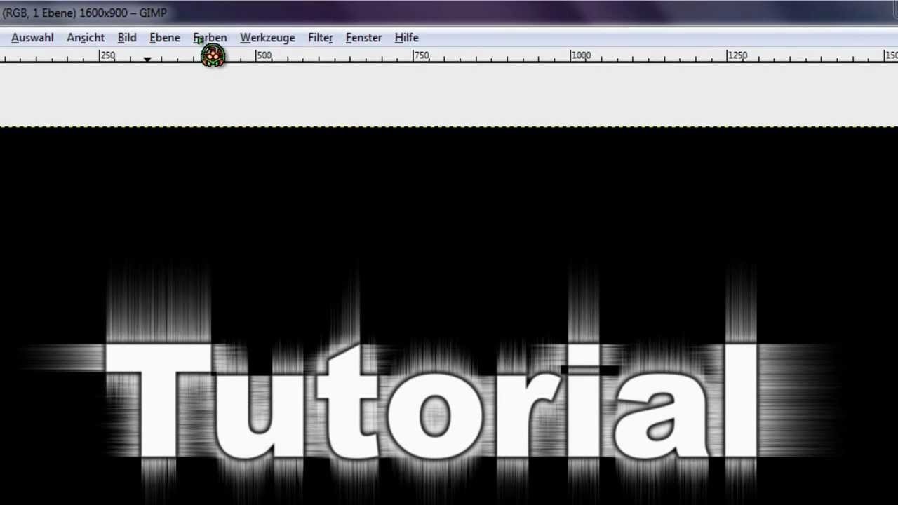 GIMP Tutorial German | Verwehter Text - YouTube