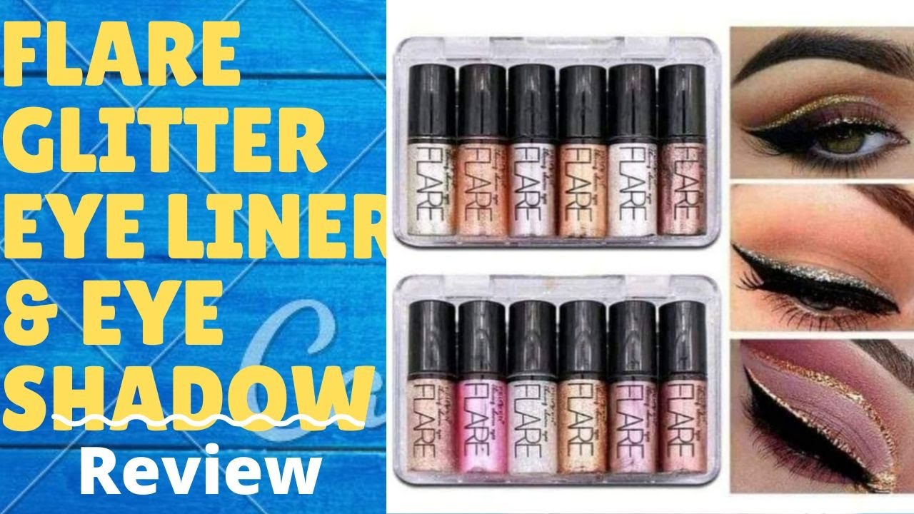 Flare Glitter | review | Flare Glitter Eye-shadow | Glitter Eye-liner ...