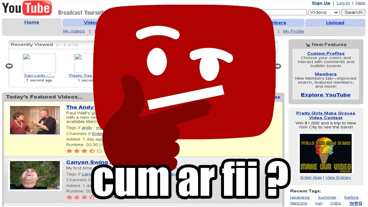 Chestii interesante pe care le are/le avea YOUTUBE - YouTube