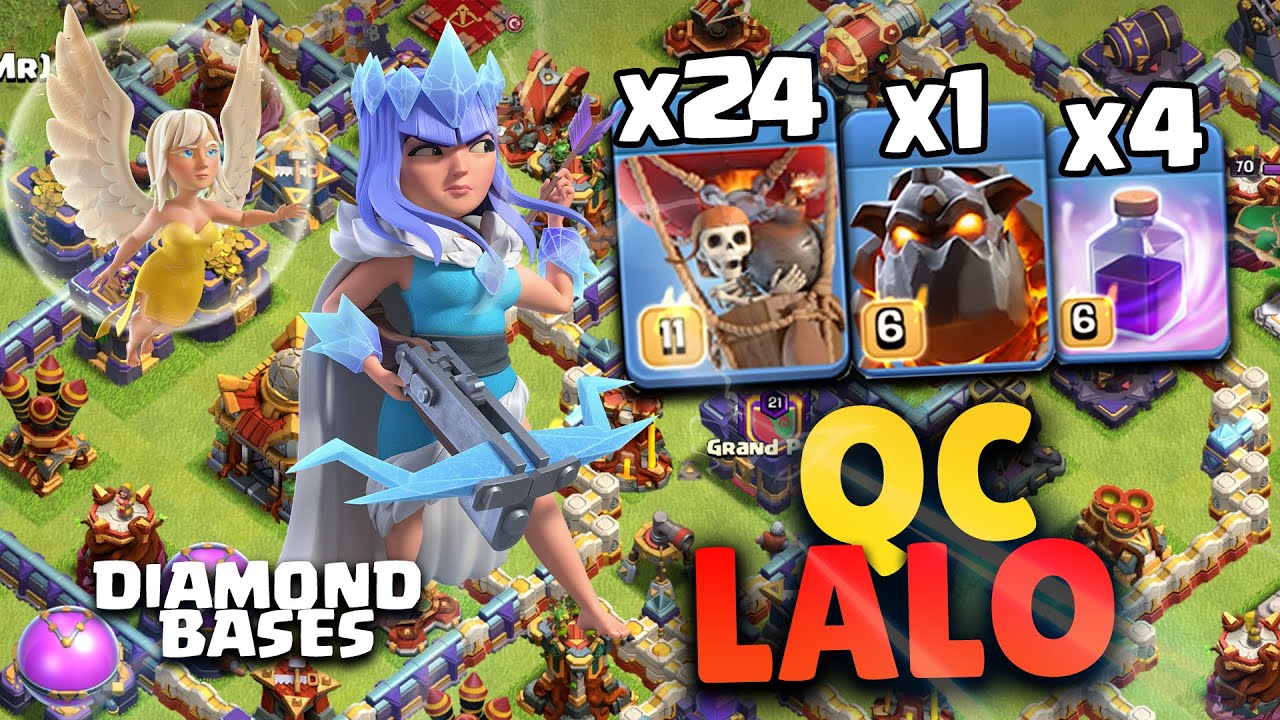 Guide to QUEEN CHARGE LALO at TH 16 2024 | Part 1 - Diamond Bases ...