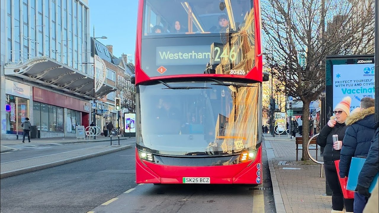 Stagecoach London ADL Enviro 400 EV 80426 SK25 BCZ Route 246 - YouTube