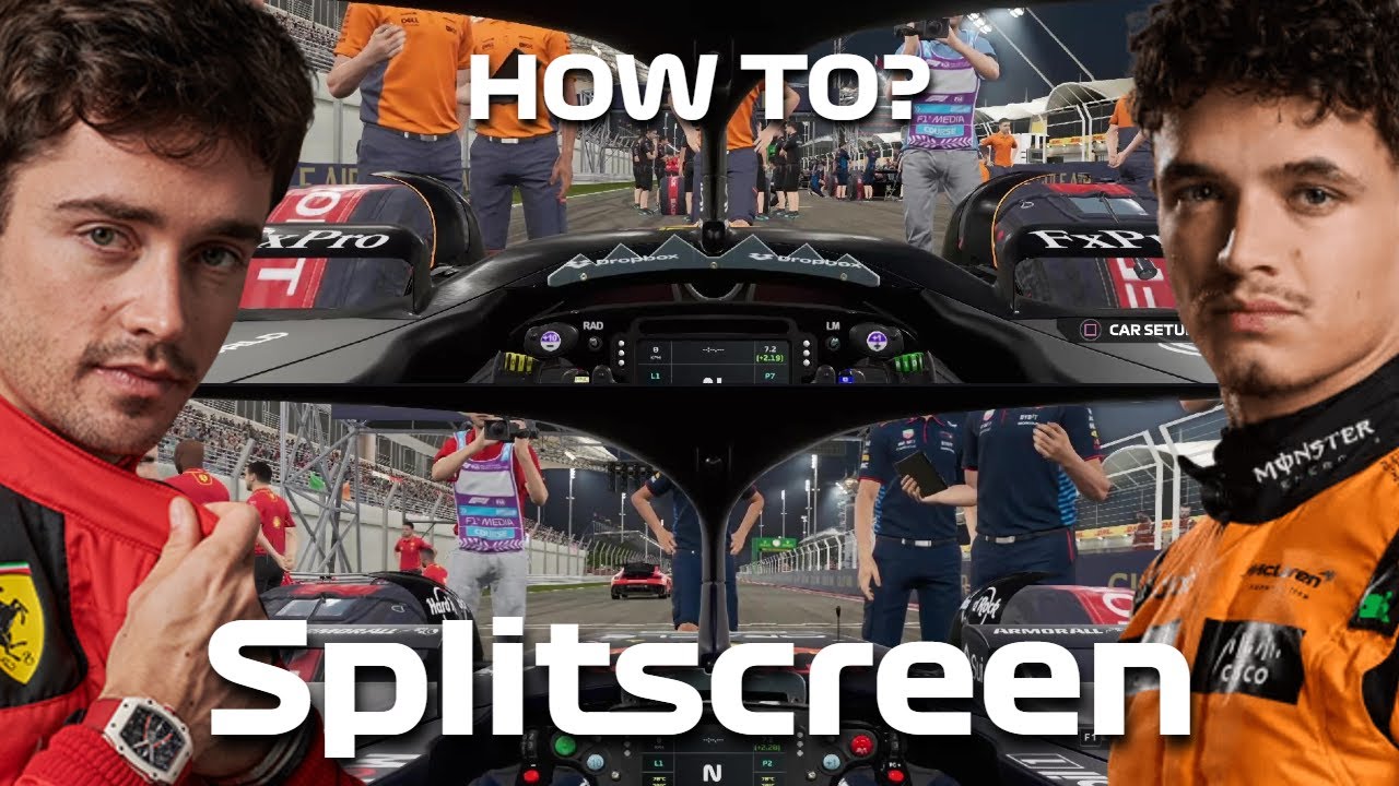How To Play SPLITSCREEN On F1 24! - YouTube
