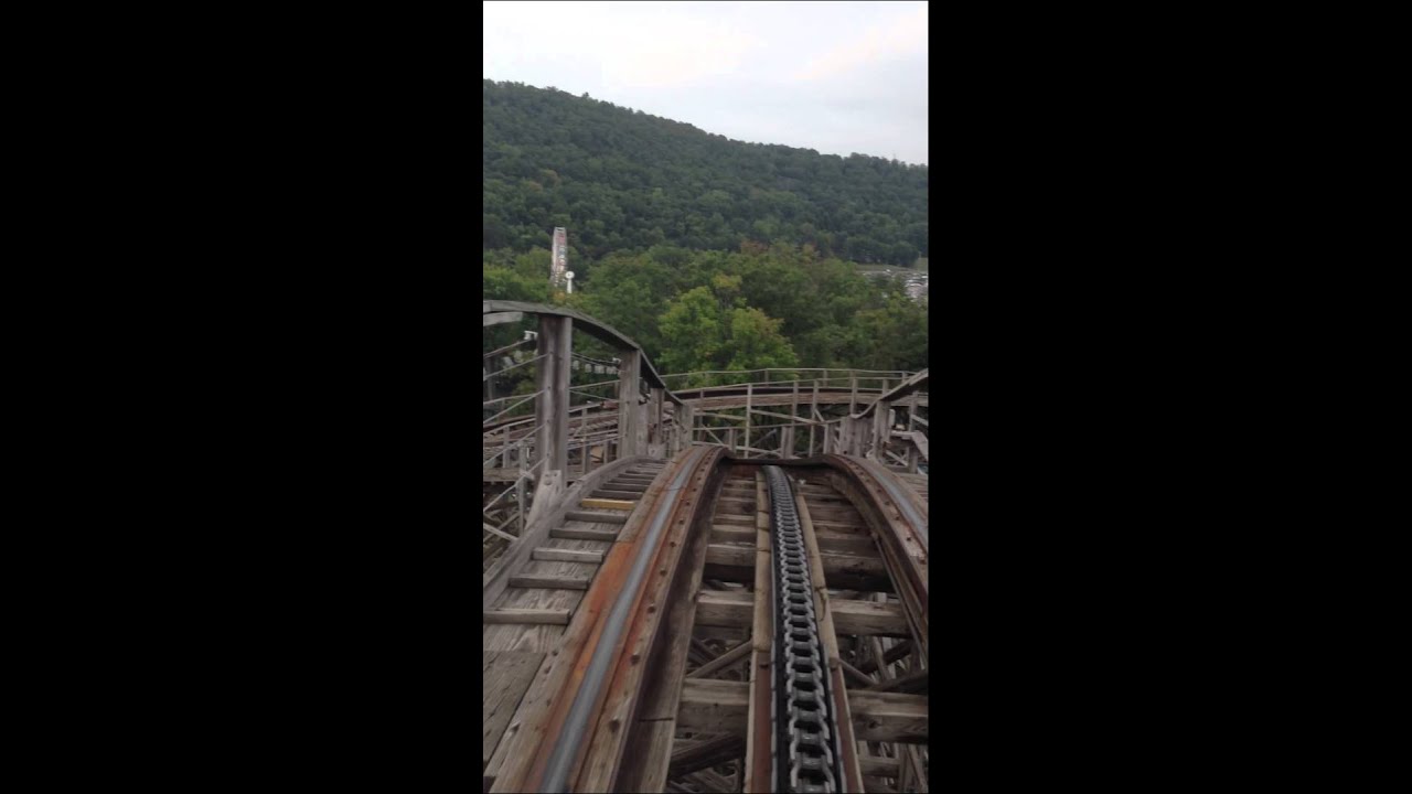 Knoebel's Twister roller coaster - YouTube