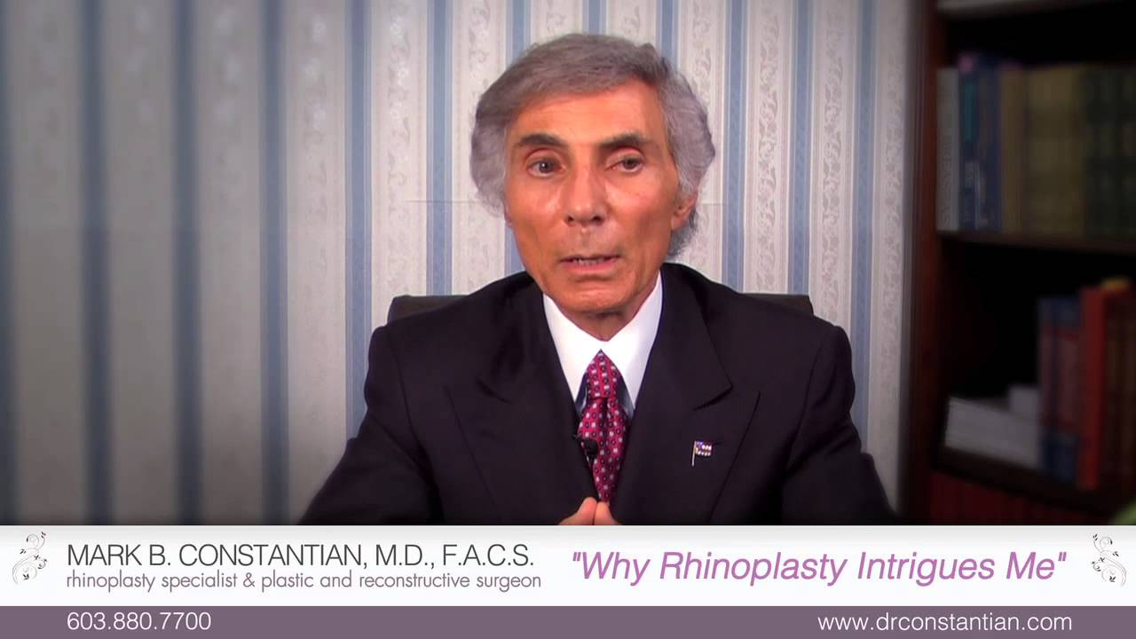 Why Rhinoplasty Intrigues Me | Dr Mark Constantian - YouTube